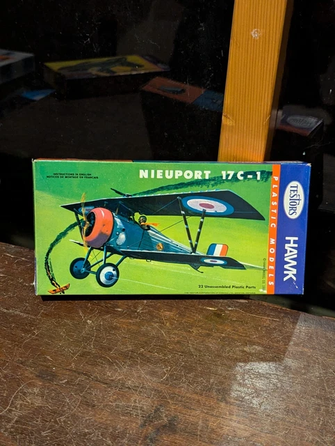 VINTAGE TESTORS/HAWK NIEUPORT 17C-1 Model Aircraft Kit - 1:48, 1970 EUR ...