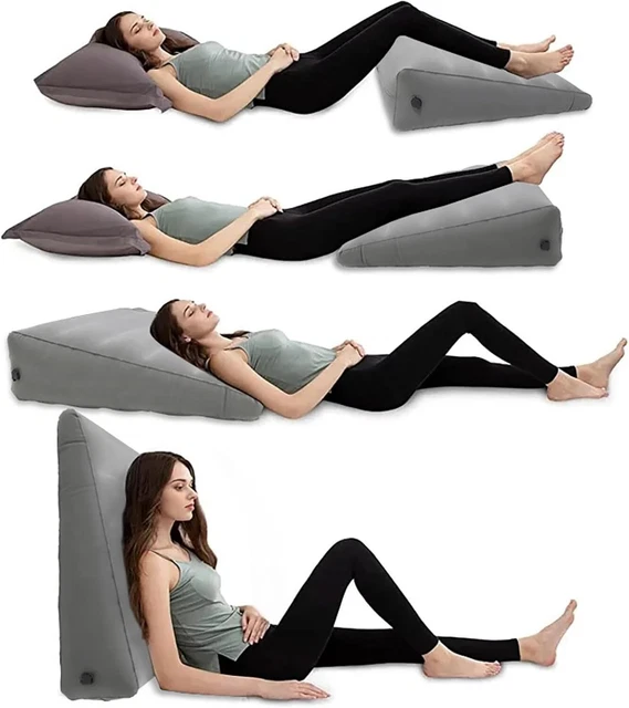 INFLATABLE WEDGE PILLOWS, Stand Up Pillow for Air Mattresses, Seat ...