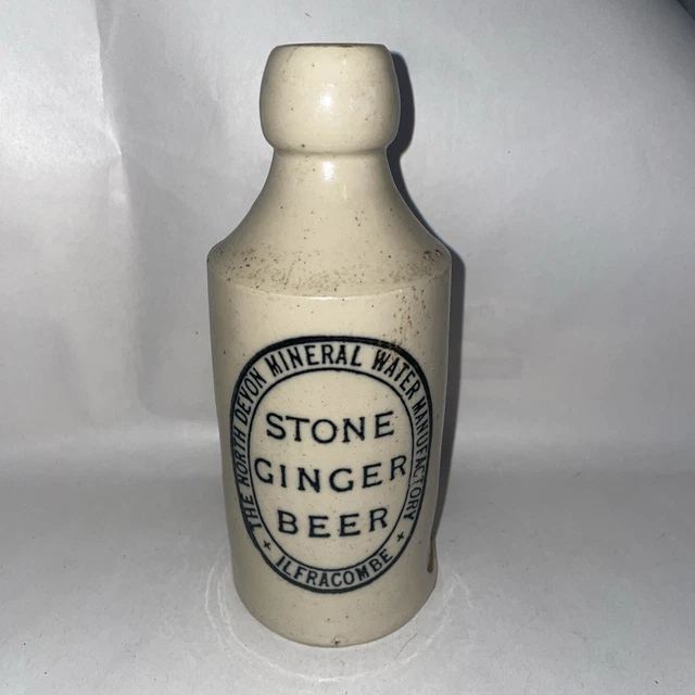 ANTIQUE STONEWARE GINGER Beer Bottle North Devon Mineral Water Co ...