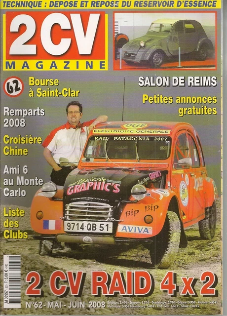 2CV MAGAZINE 62 Citroen 2Cv Raid 4X2 Citroen Ami 6 Monte Carlo Raid ...