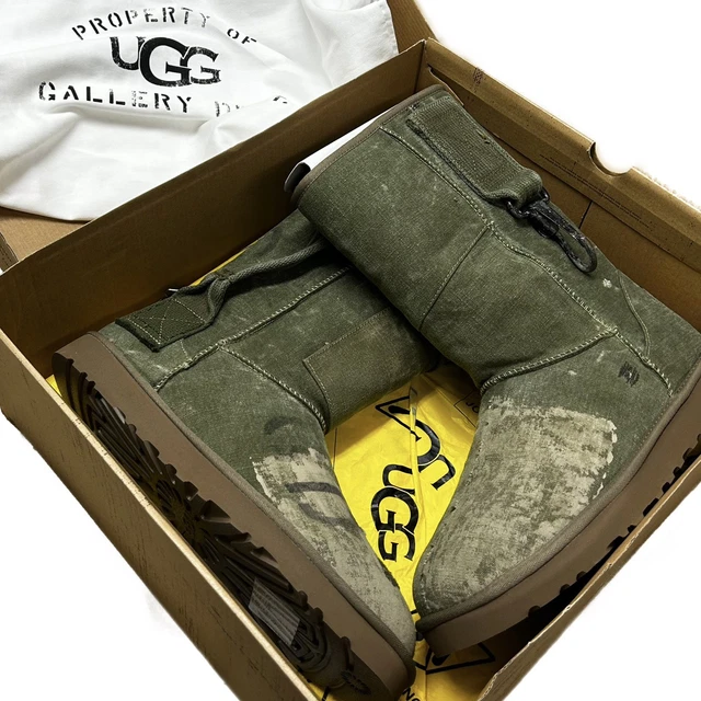GALLERY DEPT X Uggs Canvas Boots | Green Color Size 12 M New In Box £ ...
