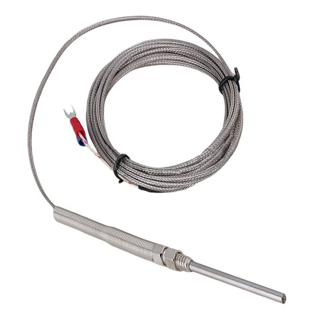 CAPTEUR DE SONDE thermocouple en acier inoxydable 50 mm type K pour temp rature EUR 10,12 ...
