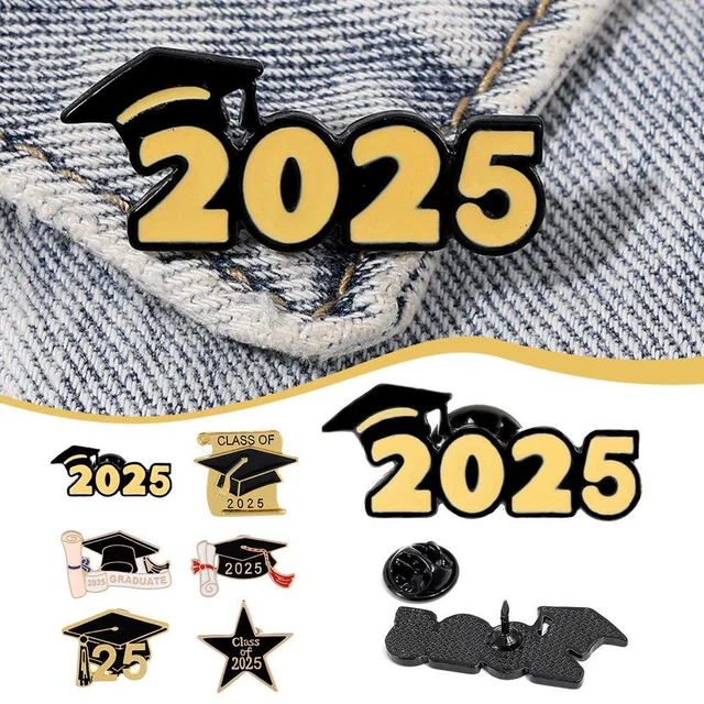 CLASS OF 2025 Graduation Pin for Teens Punk Metal Badge Book Pin Z5J4 ...