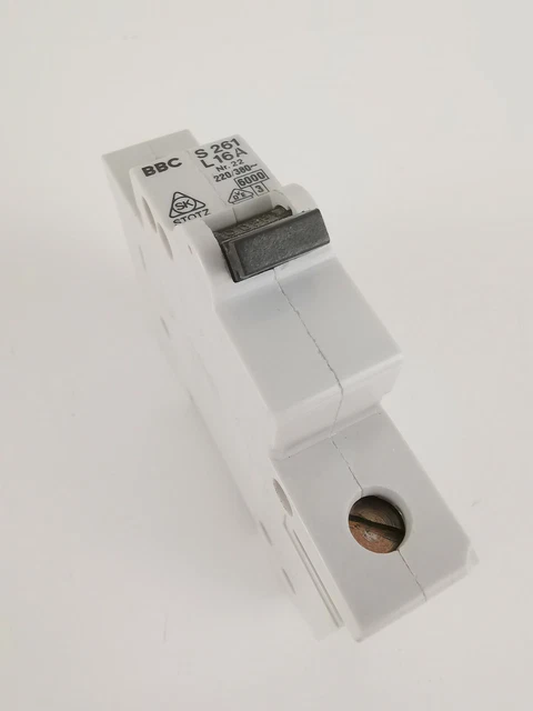 ABB BBC S261 L6A Leitungsschutzschalter 1polig LS-Schalter L 6A S261 ...