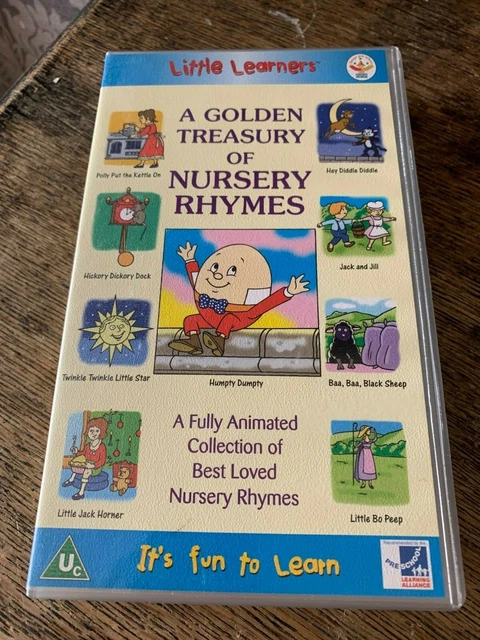 A GOLDEN TREASURE of Nursery Rhymes ...Little Learners VHS VIDEO £4.99 ...