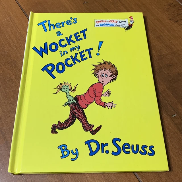 VINTAGE DR. SEUSS 1974 There's A Wocket In My Pocket Book USA Hardcover ...