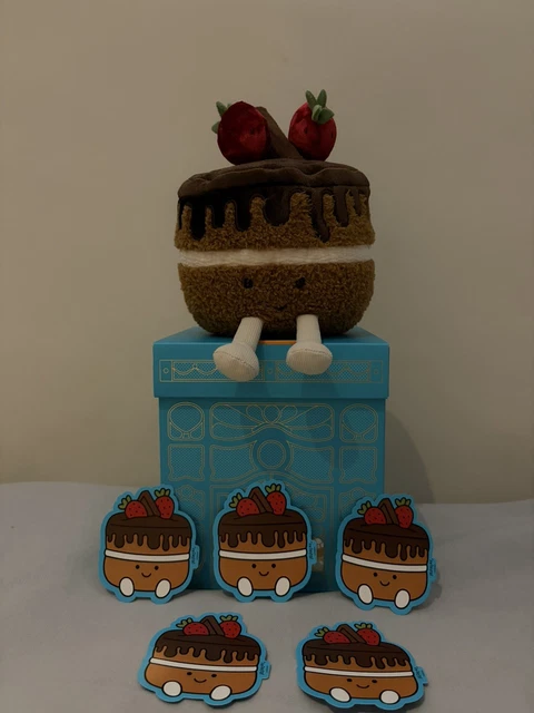 JELLYCAT GLACY CHOCOLATE Cake - Harrods Exclusive - sticker and box ...