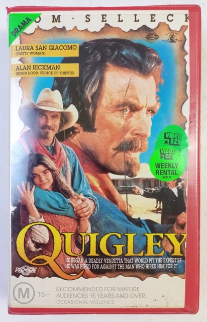 QUIGLEY VHS. ORIG Roadshow Big Box Clamshell Case Ex-Rent Pal. Tested ...