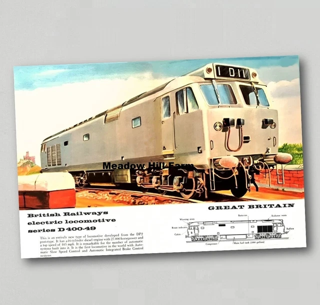BRITISH RAIL CLASS 50 Fridge Magnet Diesel Locomotive Artwork and Info ...