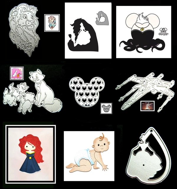 METAL CUTTING DIES Card Making Fairy Disney Mickey Mouse Villains ...