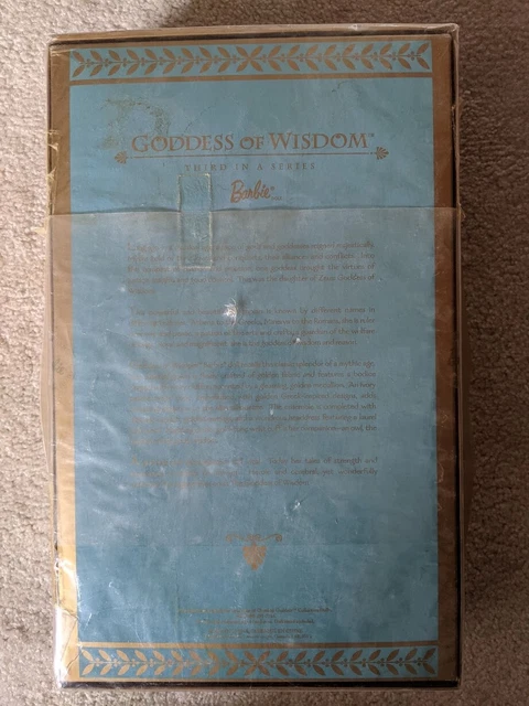 CLASSICAL GREEK GODDESS OF WISDOM Barbie Retired Factory Sealed $250.00 ...