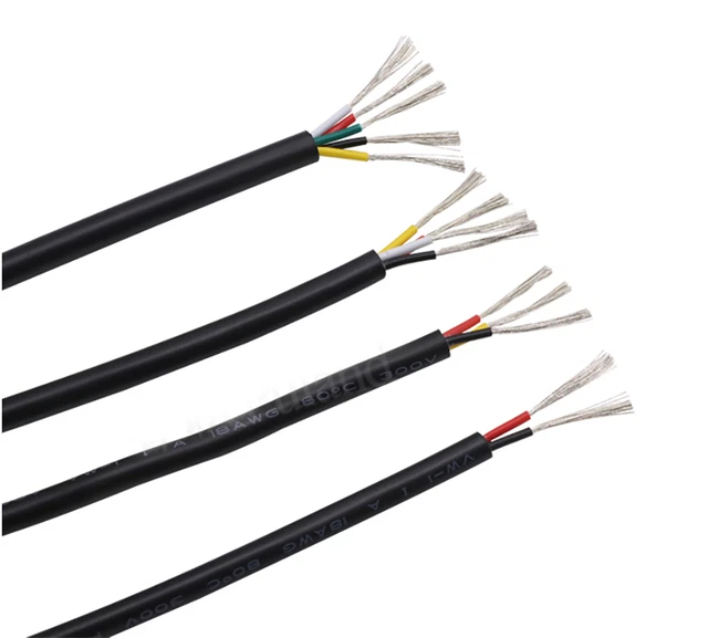 18AWG UL2464 SHEATH Power Cord Signal Control Cable Copper Wire 2/3/4/5 ...