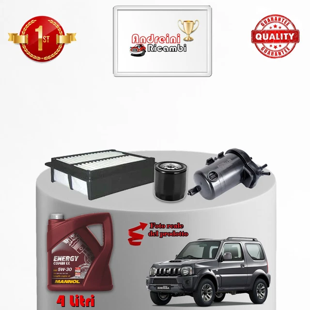 KIT INSPECCIÓN FILTROS Y Aceite Suzuki Jimny 1.5 Ddi 63KW 86CV 2013- > EUR 98,54 - PicClick FR
