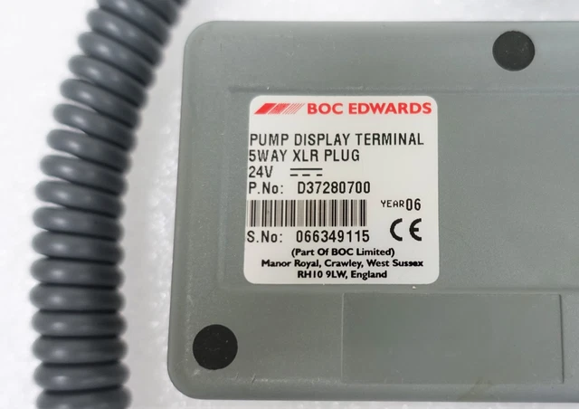 EDWARDS D37280700 PUMP Display Terminal 5Way Xlr Plug Pdt £118.39 ...