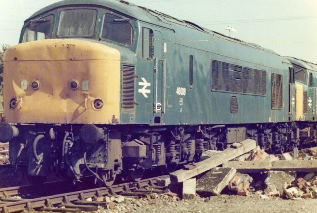 BRITISH RAILWAY B.R Photograph Class 46 - 46008 At Plymouth Laira 16/09 ...