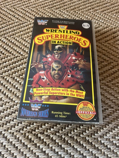 VINTAGE WWF SOVEREIGN Srs Silver Vision Wrestling Superheroes in Action ...