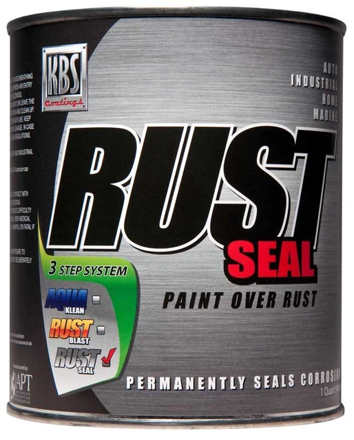 KBS RUSTSEAL; RUST Preventive Corrosion Barrier Coating; Gloss Black; Quart $70.49 - PicClick CA