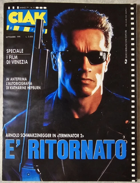 TERMINATOR 2 MAGAZINE CIAK 1991 ITALY SCHWARZENEGGER STALLONE EUR 44,99 ...