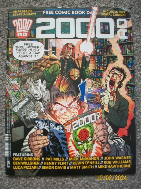 2000 AD FREE Comic Book Day Prog Special issue FCBD 2015 Judge Dredd ...
