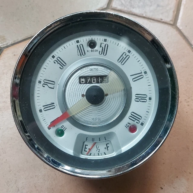CLASSIC MINI MK1 Morris Silver Faced Smiths Speedo Speedometer 1959 ...