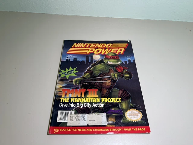 NINTENDO POWER MAGAZINE Vol 33 [TMNT III] tortues avec lemmings affiche ...