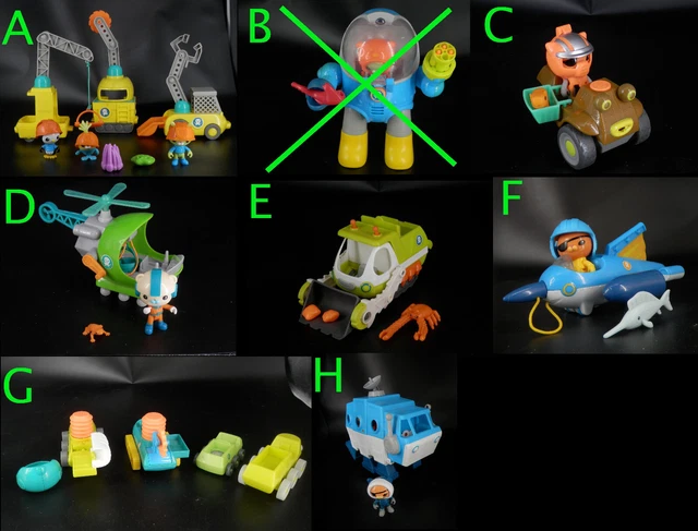 FISHER-PRICE MOOSE MATTEL Octonauts GUP Vehicle Action Figures £18.00 ...