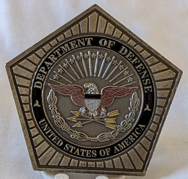 DEPARTMENT OF WAR Defence Coin Air Force Trump Retro Americana Copper ...