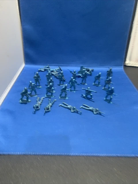 VINTAGE MPC WWII US Army Infantry 28 Metallic Blue 50mm Plastic Toy ...
