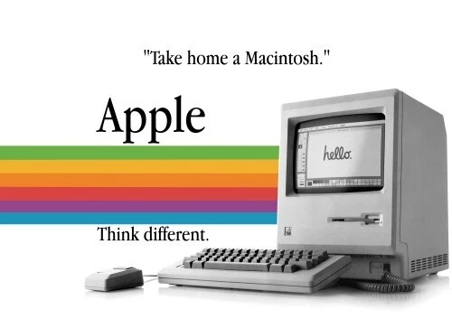 POSTER PHOTO MAC vintage: Apple computer Steve Jobs / Apple Macintosh ...
