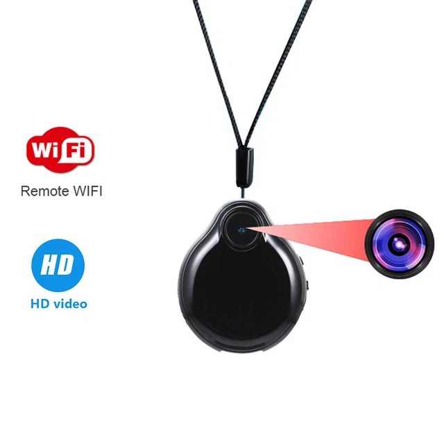SMALL 1080P WEARABLE Mini Camera Video Voice Recorder Necklace Pendant ...