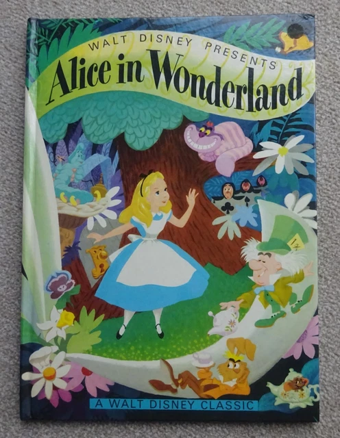 VINTAGE 1973 WALT Disney Presents ALICE IN WONDERLAND Book Purnell ...