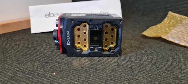 SENSOR KEYENCE SR-2000W escáner Lector QR Código De Barras Domotica Plc ...