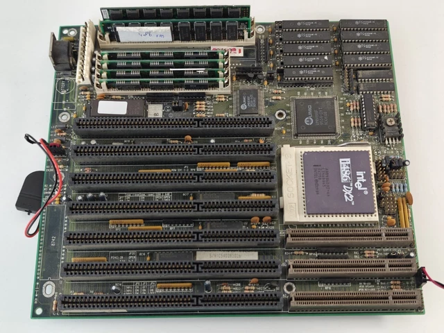 CARTE MÈRE 486 VESA Bus local BCOM MD-4DUV + 12 Mo de RAM + Intel 486 ...