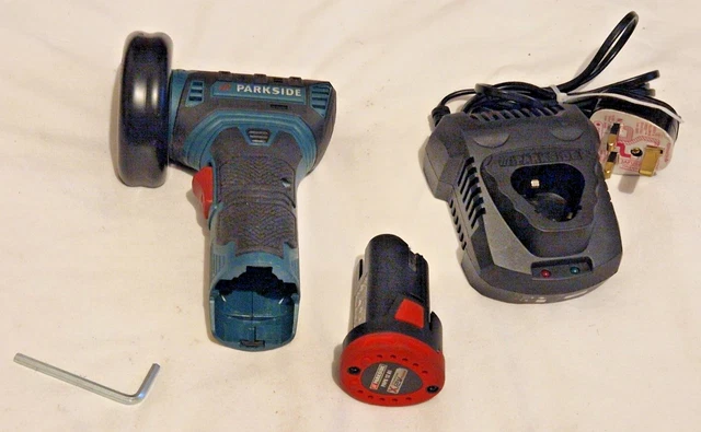 PARKSIDE PWSA 12 B1 Cordless Angle Grinder 12V w/ battery, charger ...