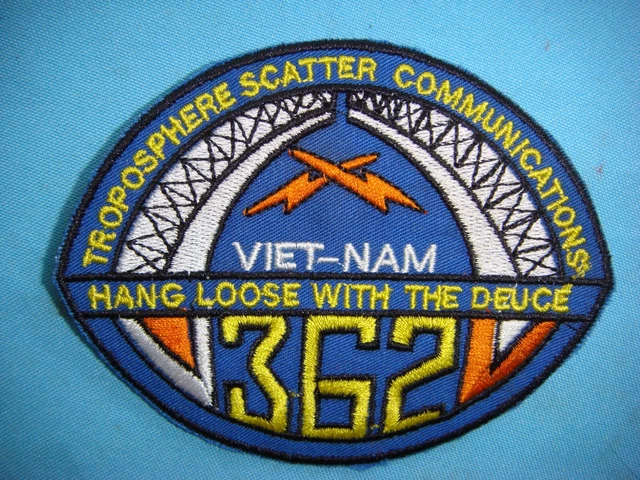 VIETNAM WAR PATCH, US 362nd SIGNAL Co. TROPOSPHERE SCATTER ...