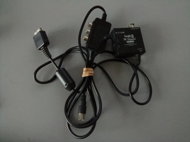 LOGIC 3 PS1 PS2 PS3 RF TV AERIAL CABLE ADAPTER LEAD ANTENNA £4.84 ...