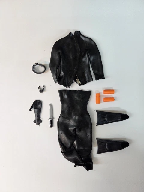 VINTAGE GI JOE 1964 - Sailor - Frogman - Black Scuba Suit Jacket ...