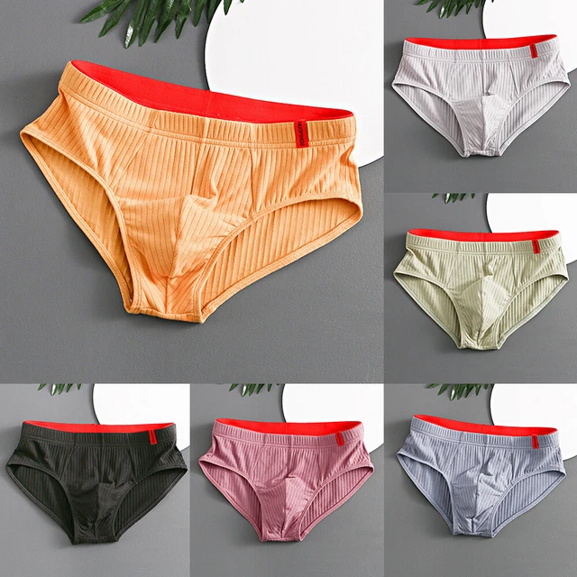 LOT DE 6 Slips En Coton Uni Pour Hommes Sous-Vêtements Doux Culottes ... LOT DE 6 Slips En Coton Uni Pour Hommes Sous-Vêtements Doux Culottes ...