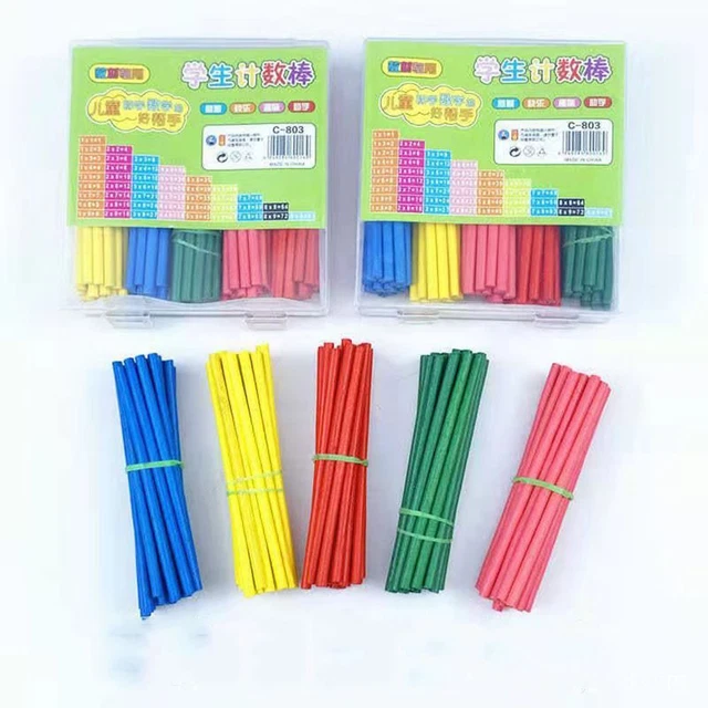 EARLY LEARNING KIDS Mathematics Toy Counting Wood Sticks Montessori ...