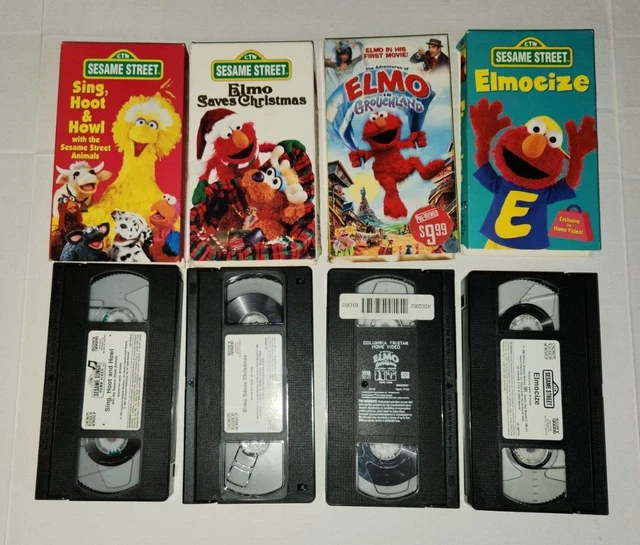 Elmo Sesame Street Vhs Lot