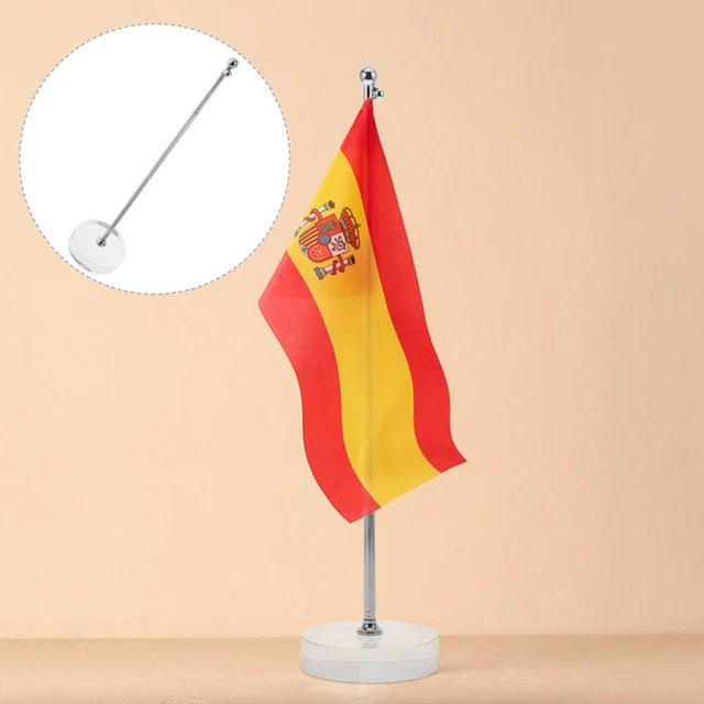 SUPPORT DE DRAPEAU Bureau Porte-drapeau Mini Porte-drapeaux EUR 15,99 ...