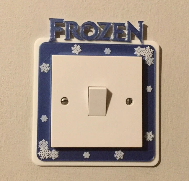 FROZEN INSPIRED 3D Printed Light Switch Surround £6.95 - PicClick UK