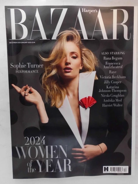 HARPER'S BAZAAR MAGAZINE Dec 2024/Jan 2025. Sophie Turner + Women of the Year £10.99 - PicClick UK