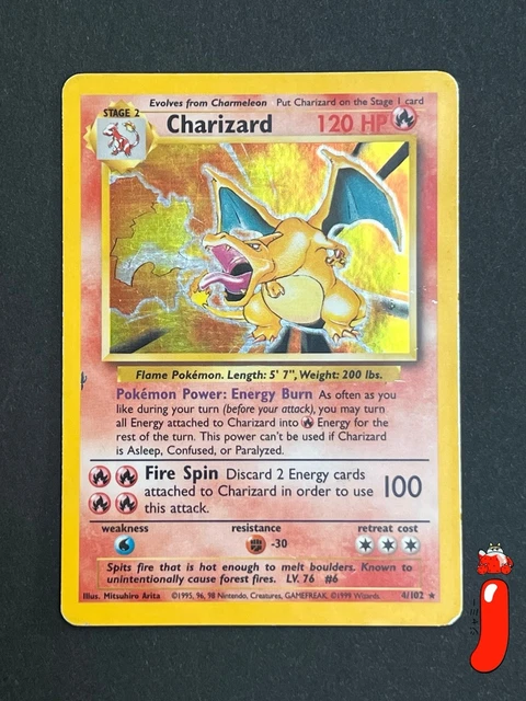 CHARIZARD BASE SET 4/102 Holo Pokémon TCG Unlimited Holo Rare £164.99 ...