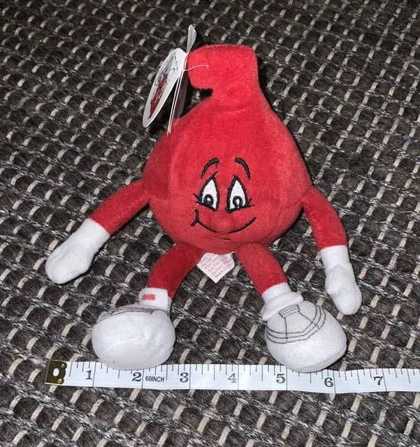 BILLY BLOOD DROP Soft Beanie Plush NHS blood service promotional Mascot ...