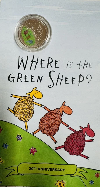 2024 WHERE IS THE GREEN SHEEP 20th Anniversary 20c Coloured Coin in ...