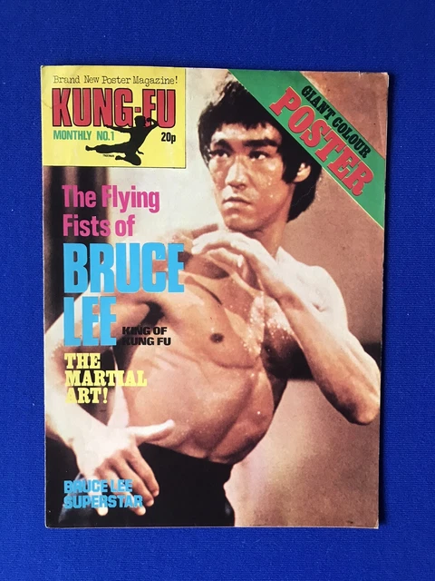 BRUCE LEE KUNG Fu Monthly No1 Poster Magazine £24.99 - PicClick UK