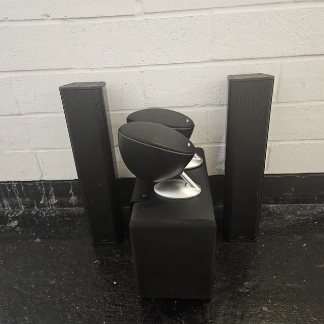 AUDICA MICROSUB 3 | 2 QSC Loudspeakers | KEF E301 Satellite Speakers ...