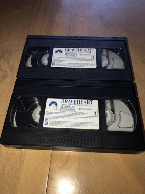 BRAVEHEART VHS VIDEO Tape Movie Mel Gibson Box Set No Case EUR 4,22 ...