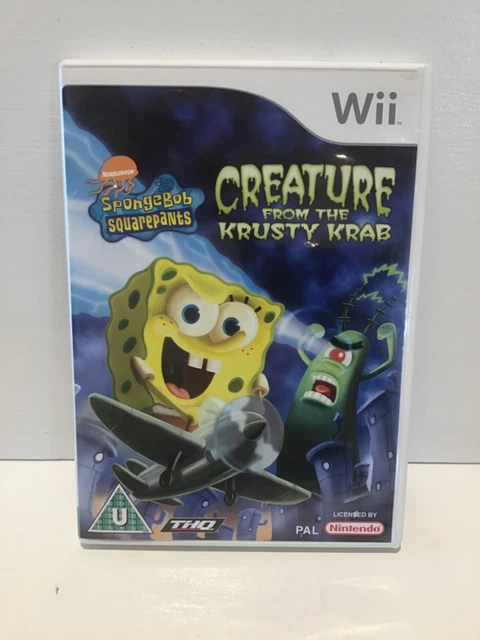 SPONGEBOB SQUAREPANTS CREATURE From The Krusty Krab Nintendo Wii Game £ ...